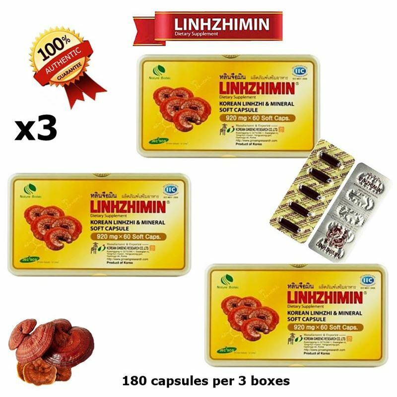 Linhzhimin red reishi mushroom extract vitamins & mineral helps allergy ...