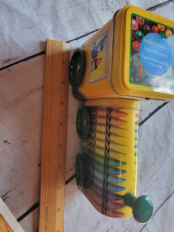 2014 Crayola Tintype Train Crayon Storage By Tin Box Company Crayola ...