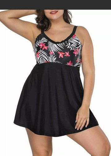 Joymode Women V Neck High Waist Swimwear Tummy Control, black and Pink ...
