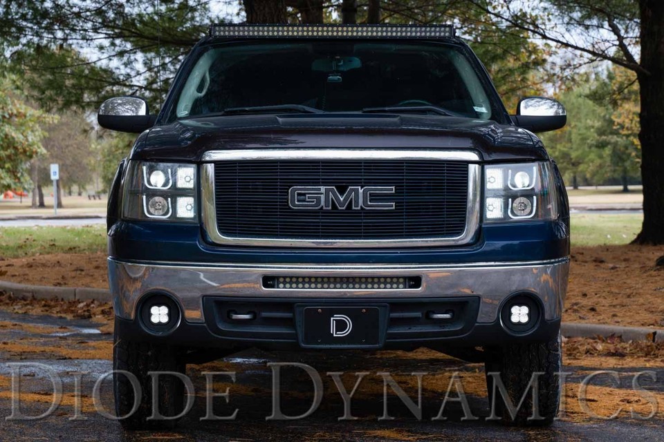 SS3 LED Fog Light Kit for 2007-2013 GMC Sierra Pro White w/Amber ...