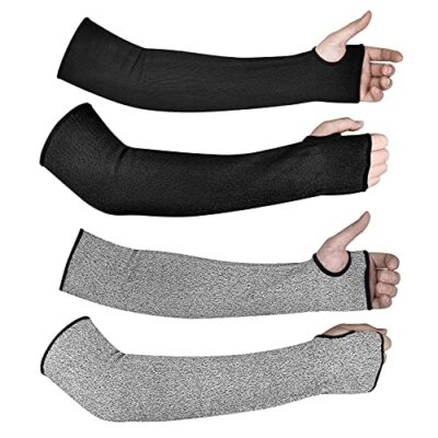 Cut Resistant Arm Work Protection Sleeves Level 5 Arm Guards to Prevent ...
