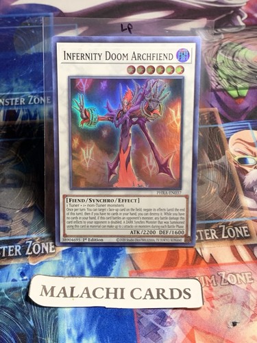 Yugioh x1 Infernity Doom Archfiend (Super Rare 1st PHRA-EN037) (Light ...