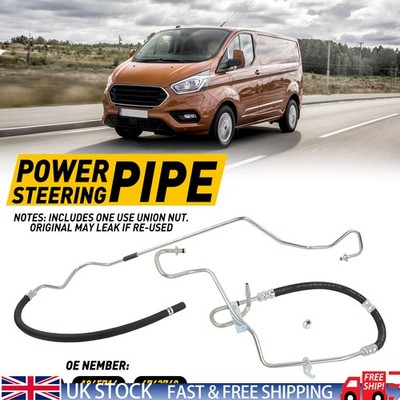 High & Low Pressure Power Steering Pipe Set For Ford Transit Custom 2.2 ...
