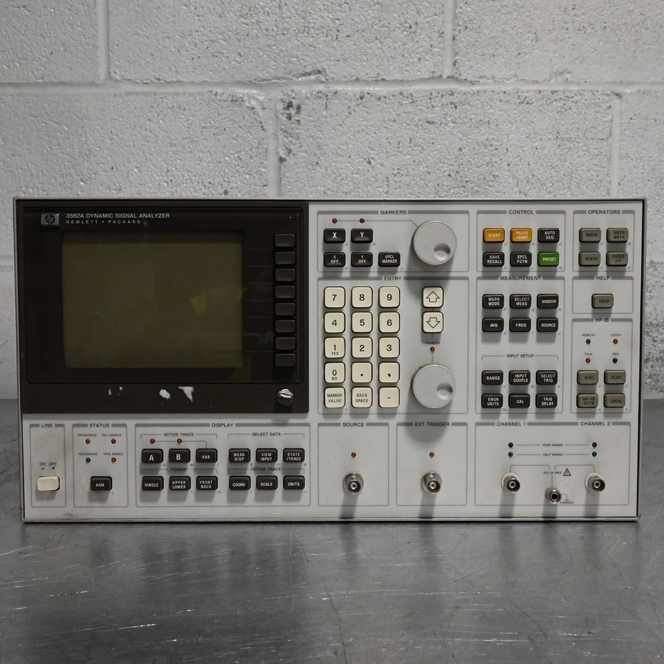 HP 3562A Dynamic Signal Analyzer 64uHz-100kHz For Parts Blank Display ...