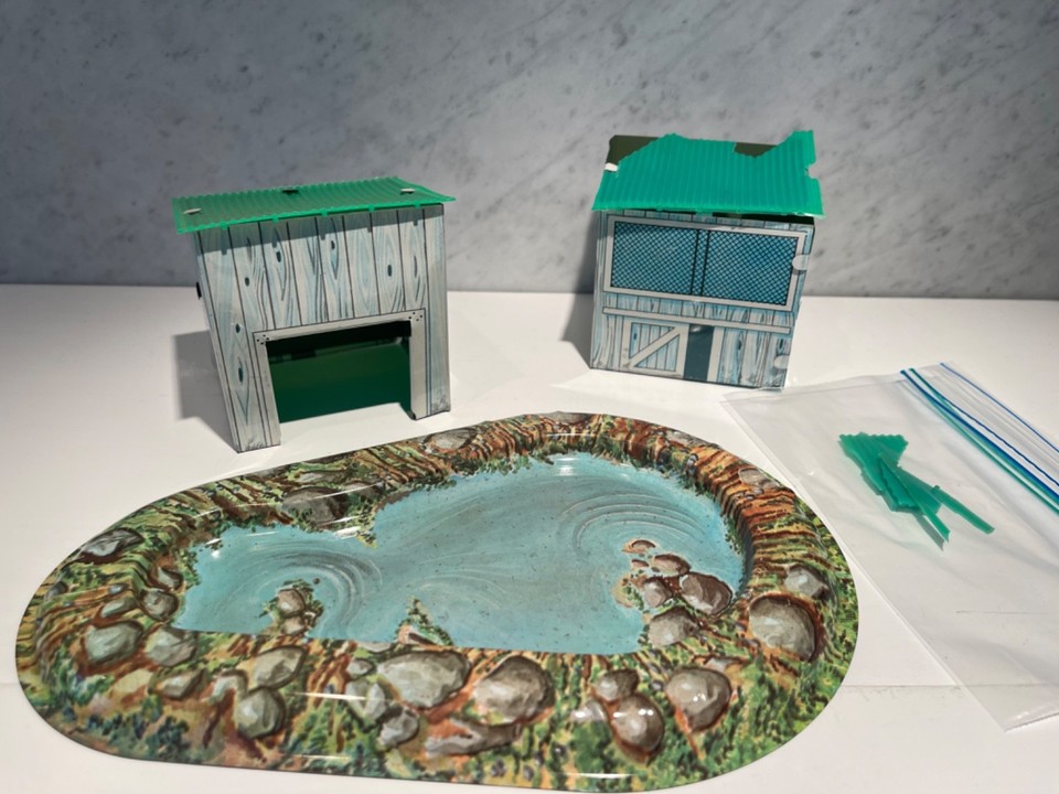 NICE! T.COHN SUPERIOR #856 BLUE RIBBON MECHANICAL FARM PLAYSET CIRCA ...