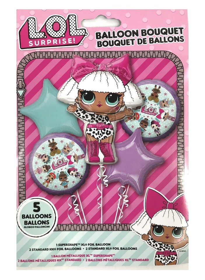 Lol Surprise Balloon Bouquet Girl Birthday Party Decoration Supplies ...