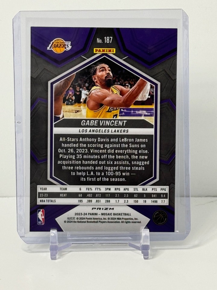 2023-24 Panini Mosaic Basketball Gabe Vincent- #187 Green Mosaic | eBay