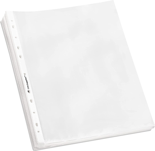 400 Pack Heavy Duty Clear Sheet Protectors for 3 Ring Binder | 8.5 X 11 ...