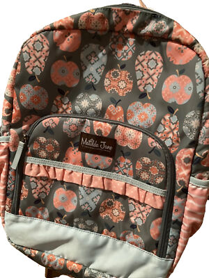 Matilda Jane Just Imagine CeCe Apple Print Backpack EUC | eBay