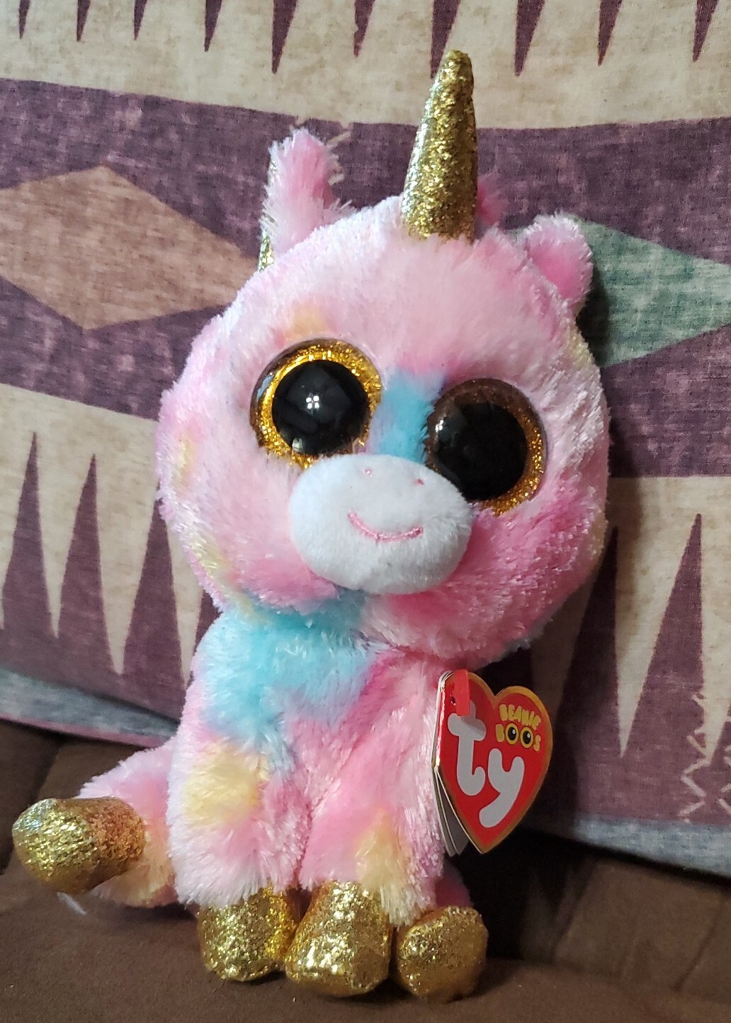 Ty Beanie Boos 6" Fantasia the Unicorn Plush Stuffed Animal Rainbow ...