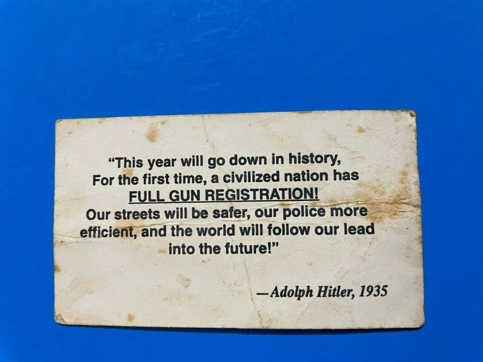 Vintage Adolf Hitler History Repeats Quote Card | eBay