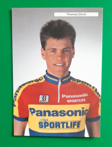 CYCLISME carte cycliste THOMAS DURST équipe PANASONIC Sportlife 1990 | eBay