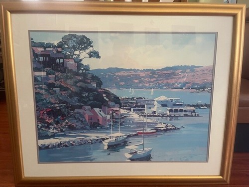 Howard Behrens SAUSALITO Print Art Professionally Framed in Gold ...