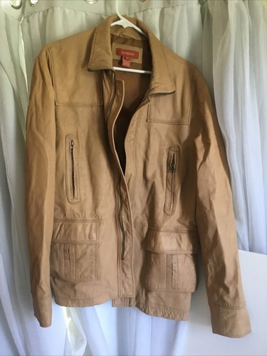 SUNDANCE Men's Large Brown Leather Jacket, Lined | eBay