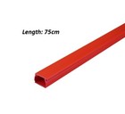 PVC Electrical Cable Mini Trunking Wire Conduit Tidy Plastic Cover RED ...