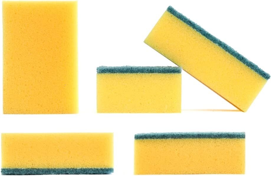 20x Multi-Purpose Double-Faced Cleaning Scrub Sponge for Kitchen Garage ...