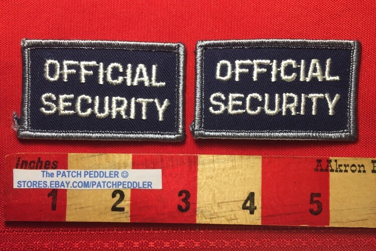 2 OFFICIAL SECURITY GUARD PATCH 00A9 | eBay