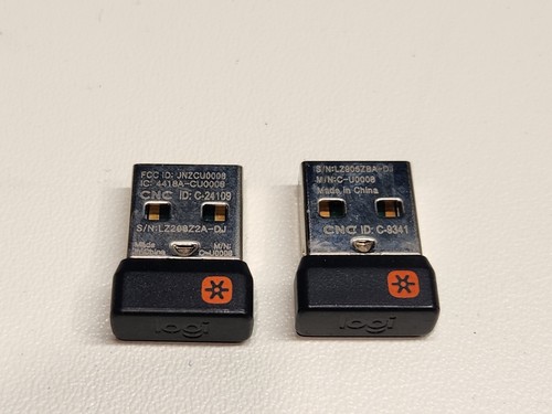 TWO 2 Genuine Logitech Unifying Receivers For M325 M315 M515 M570 M510 ...