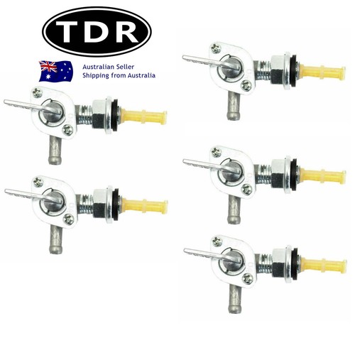 5x 10mm Fuel Tank Tap Filter Petcock Shut Off Valve Switch Tube Quad ...