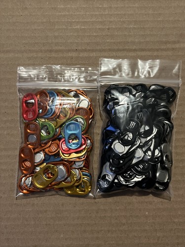 Monster Energy Pull Tabs Lot Of Approx 192 Black And Colored