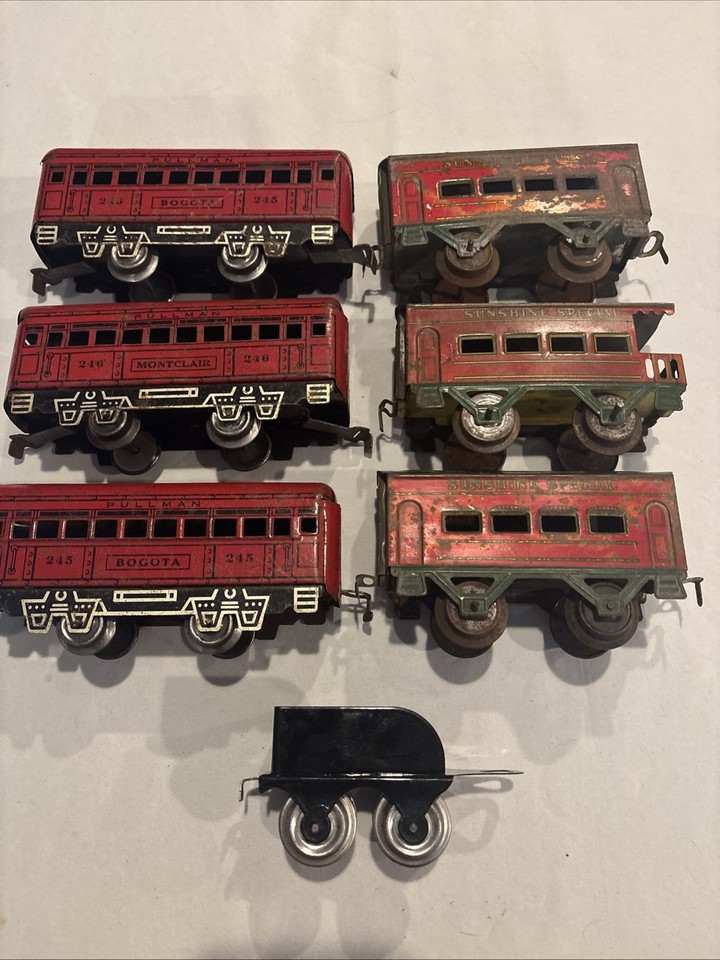 Vintage Hafner Tin Train Car Huge Lot Sunshine Special & More Loco ...