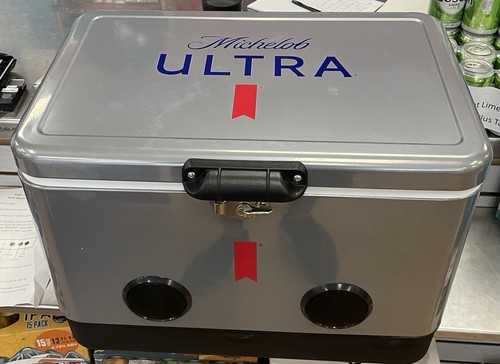 Michelob Ultra Beer Stainless Cooler Bluetooth Speakers. | eBay