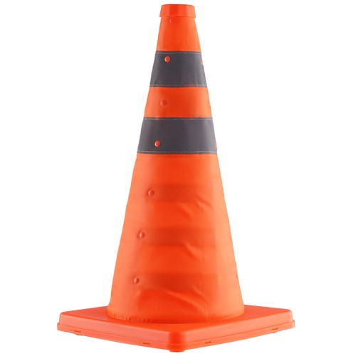 Portable Safety Cones 4 pcs 18" Collapsible Traffic Cones Reflective ...