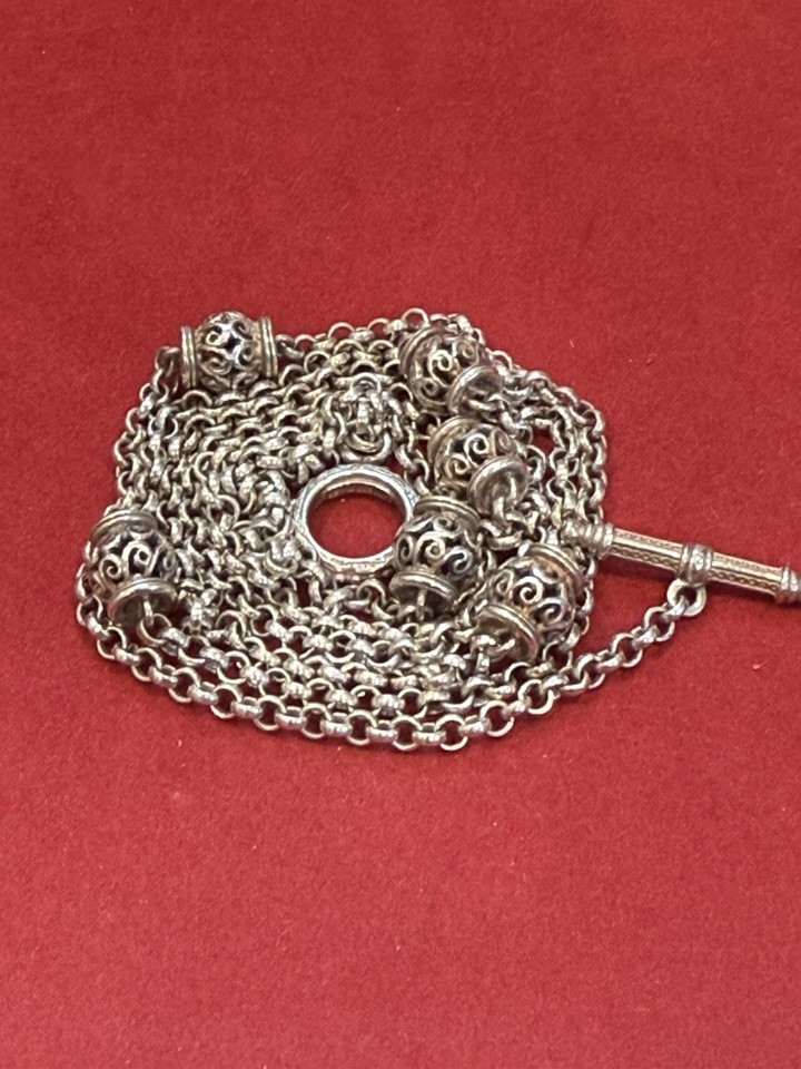 Konstantino Sterling Silver Filigree Station Chain Long Toggle Necklace ...