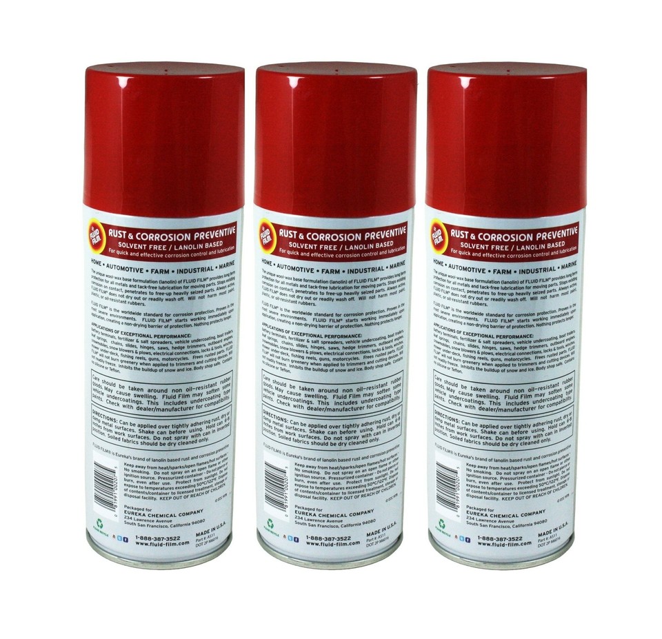 Fluid Film Powerful Rust & Corrosion Protection Lubricant & Penetrant ...