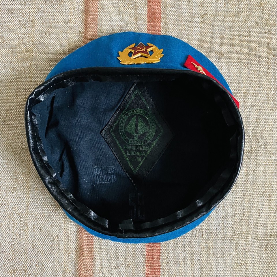 Soviet Blue Beret VDV. Airborne Hat Margelov. Paratrooper Cap, Cockade ...