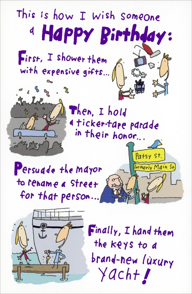 Funny Happy Birthday Drawings