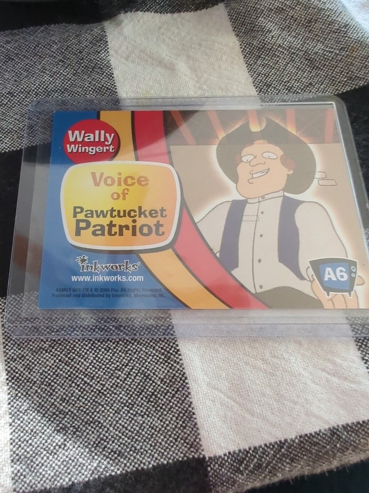 Family Guy Autograph Card A6 Wally Wingert as Pawtucket Patriot | eBay