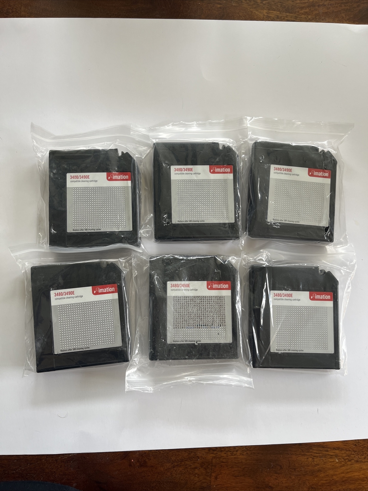 Imation 3480/3490E Data Tape Cleaning Cartridge 43112 LOT OF (6) New | eBay