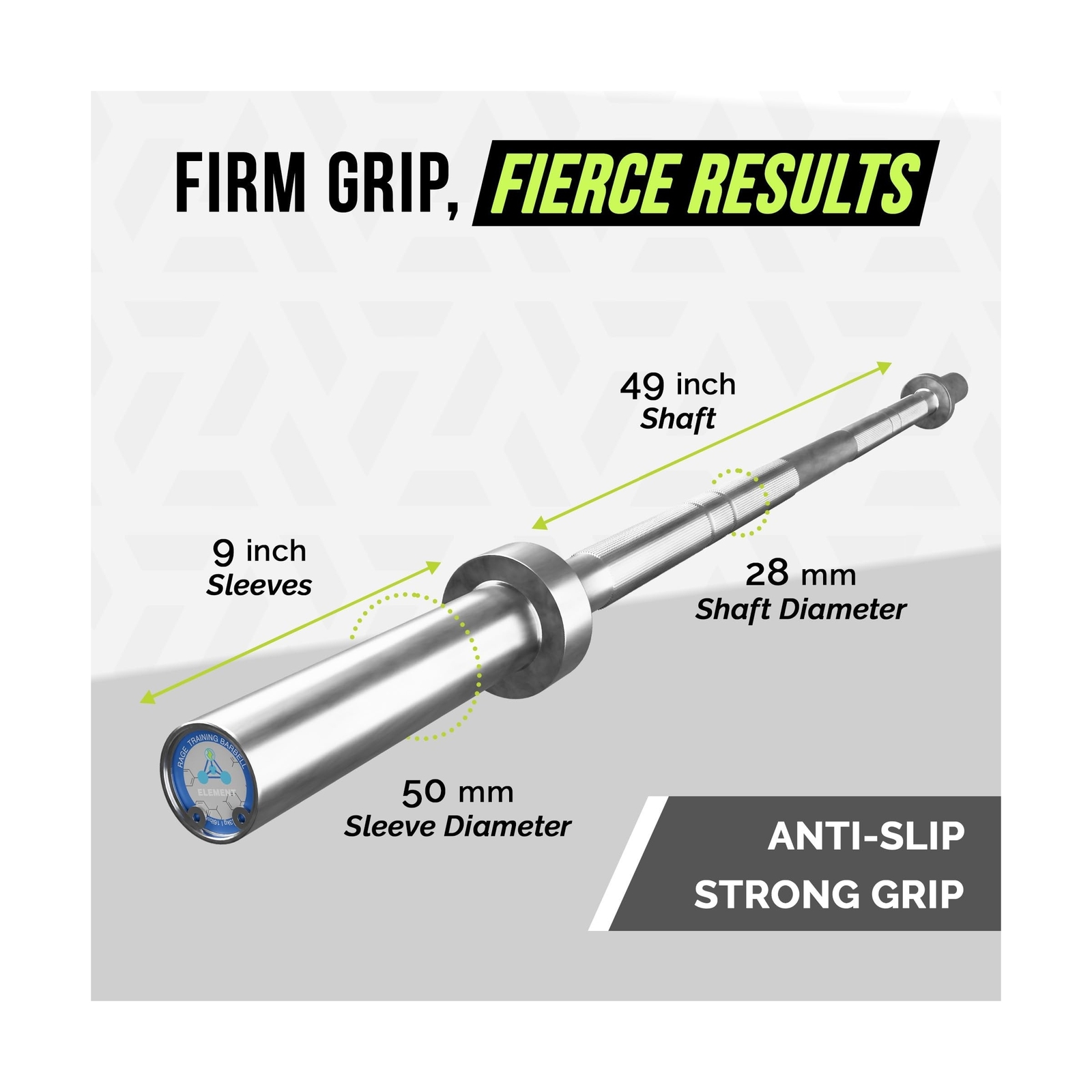 RAGE Fitness CF-BAR50 Aluminum Training Barbell for sale online | eBay