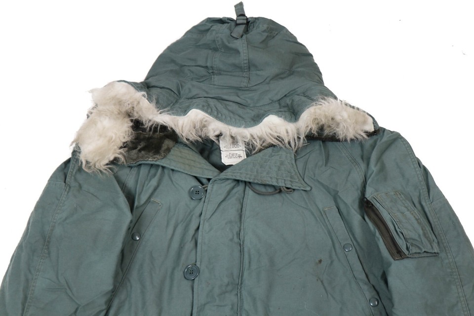 Large US Air Force Extreme Cold Weather Type N-3B N3B Parka Jacket Hood ...