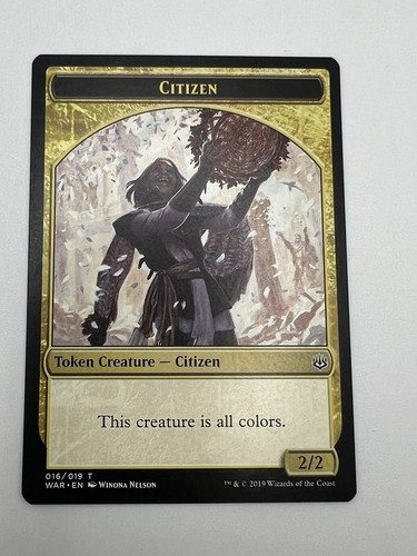 Citizen Token x1 - War of the Spark - NM - English - War of the Spark ...