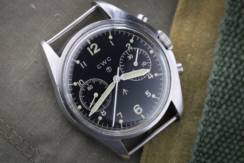 CWC Type 1 Royal Navy Issue Fab Four Military Chronograph c.1973. | eBay UK