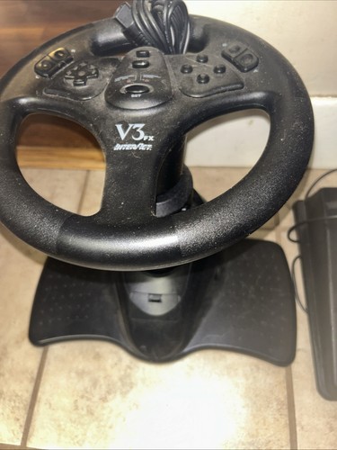 Nintendo 64 N64 V3 FX Racing Wheel and Pedals SV-380 InterAct Black ...