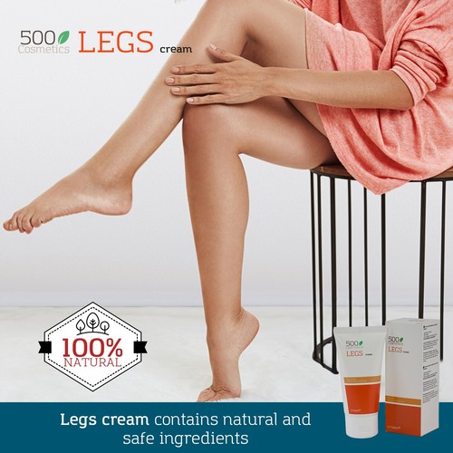 Legs Pills + Cream, to improve blood circulation in the legs and ...