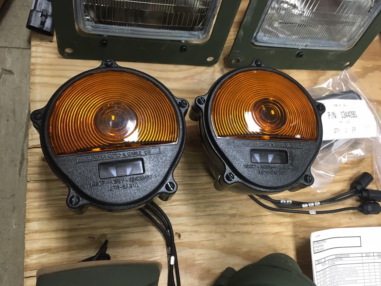 MILITARY LVS CAB DASH Headlight Turn Signal KIT MRAP OSHKOSH LVSR TRUCK ...