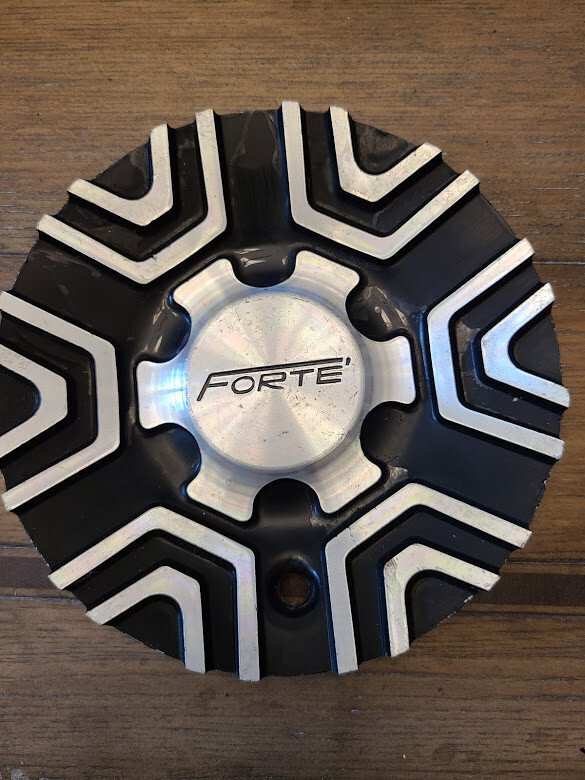 Forte Black and Chrome Finish Center Cap #C-377-1, S1050-F69 | eBay