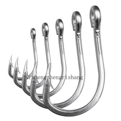 20/50Pcs Stainless Steel Saltwater Fishing Hooks Big Game Sharp Hook 2/ ...