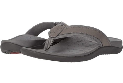 Vionic Orthotic Tide Sandal Flip Flop Charcoal Gray Mens 7 Arch Support ...