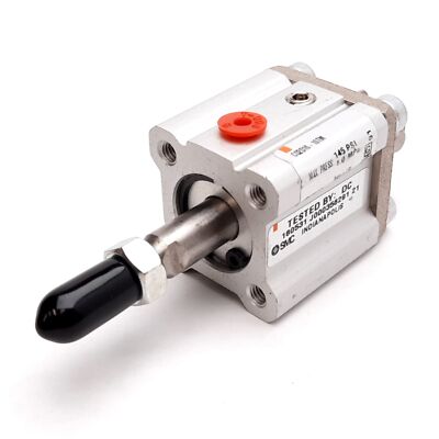 SMC CQ2D16-10TM Compact Cylinder, Single Acting Spring Extend, Stroke ...
