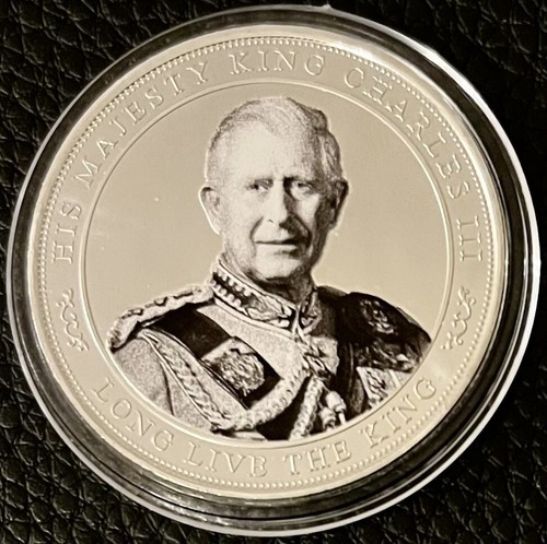 His Majesty King Charles III "Long Live the King" Alloy Coin 40mm 2023 ...
