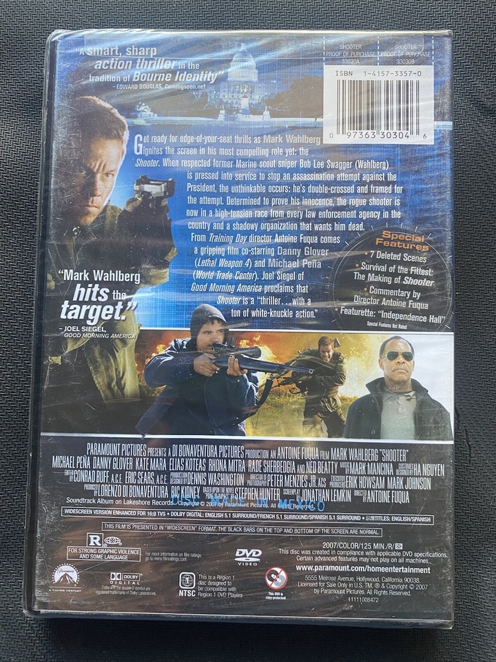 Shooter (DVD, 2007, Widescreen) 97363303046| eBay