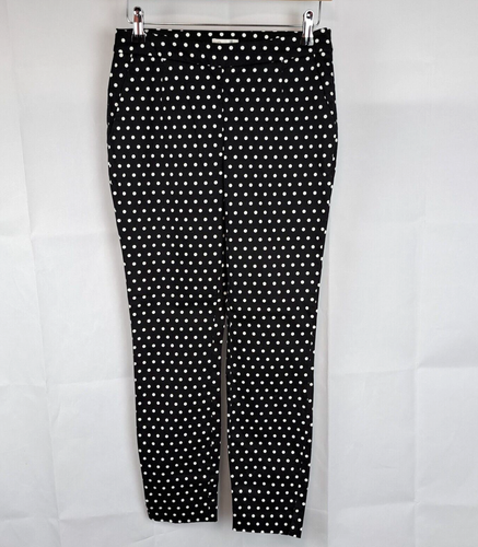Capture Long Pants Size 8 Black/White Polka Dots Side Zip Pockets ...