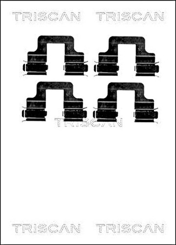 Disc Brake Pads Accessory Kit TRISCAN Fits VW AUDI SKODA SEAT Caddy III ...