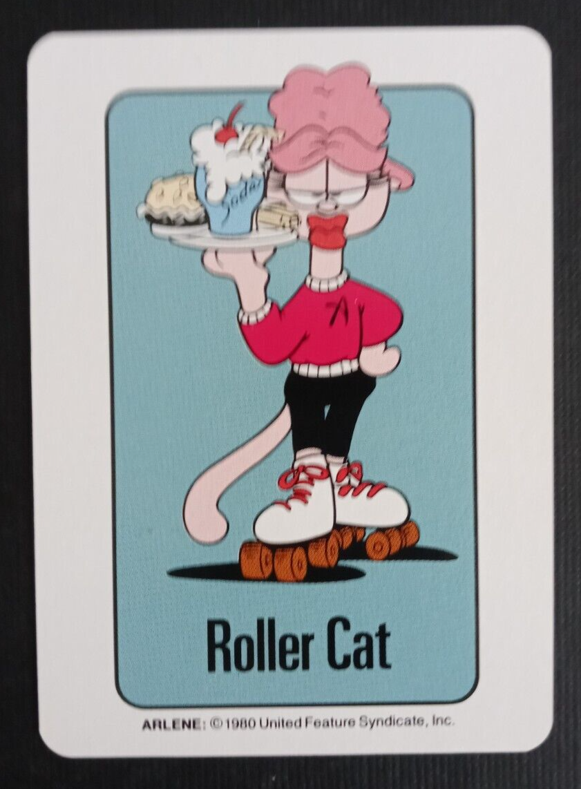 1978 Garfield Odie Maid Card Game Roller Cat Arlene Single Card | eBay