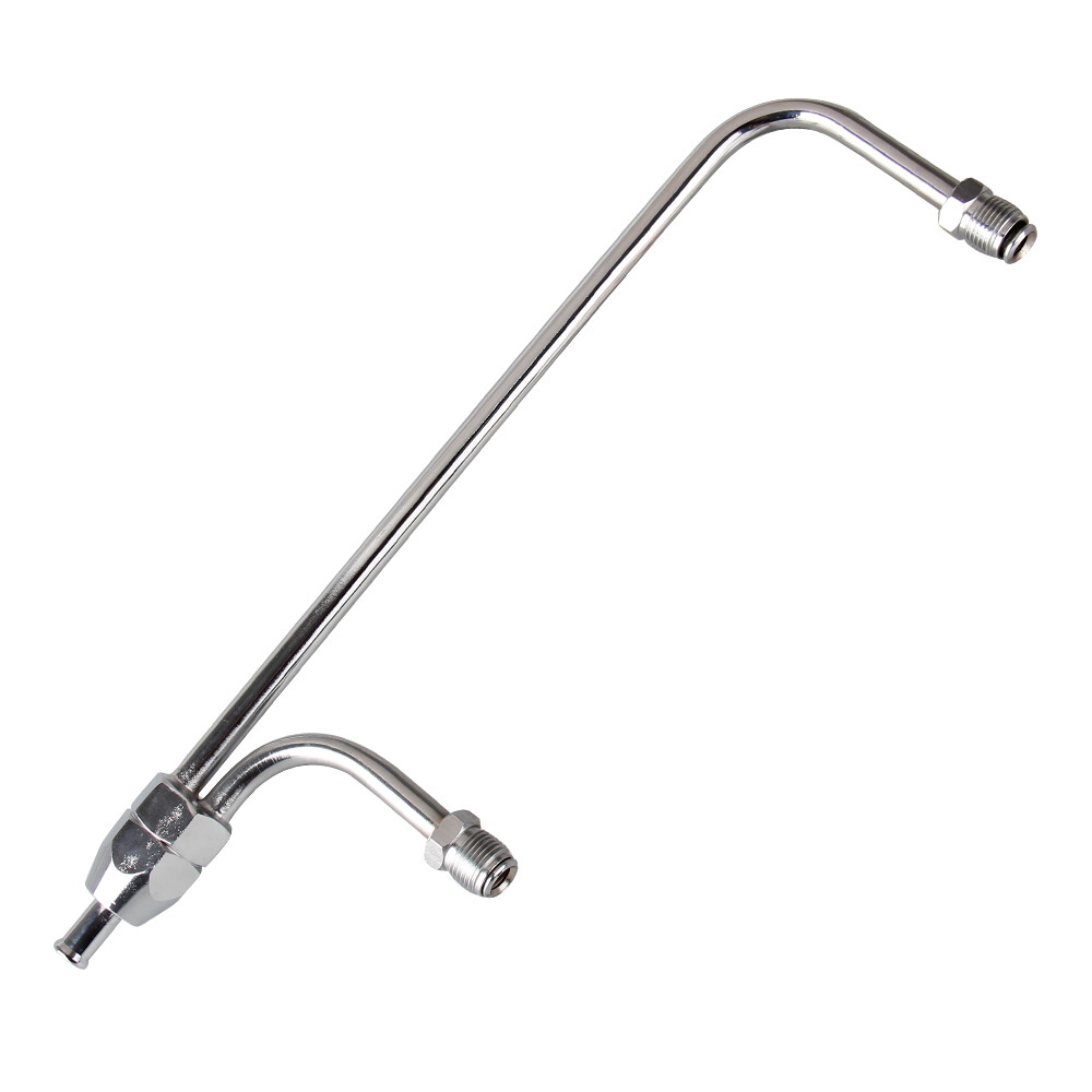 Chrome Fuel Line Fits Holley 3310 4160 Vacuum Secondary Carburetor 5/8 ...